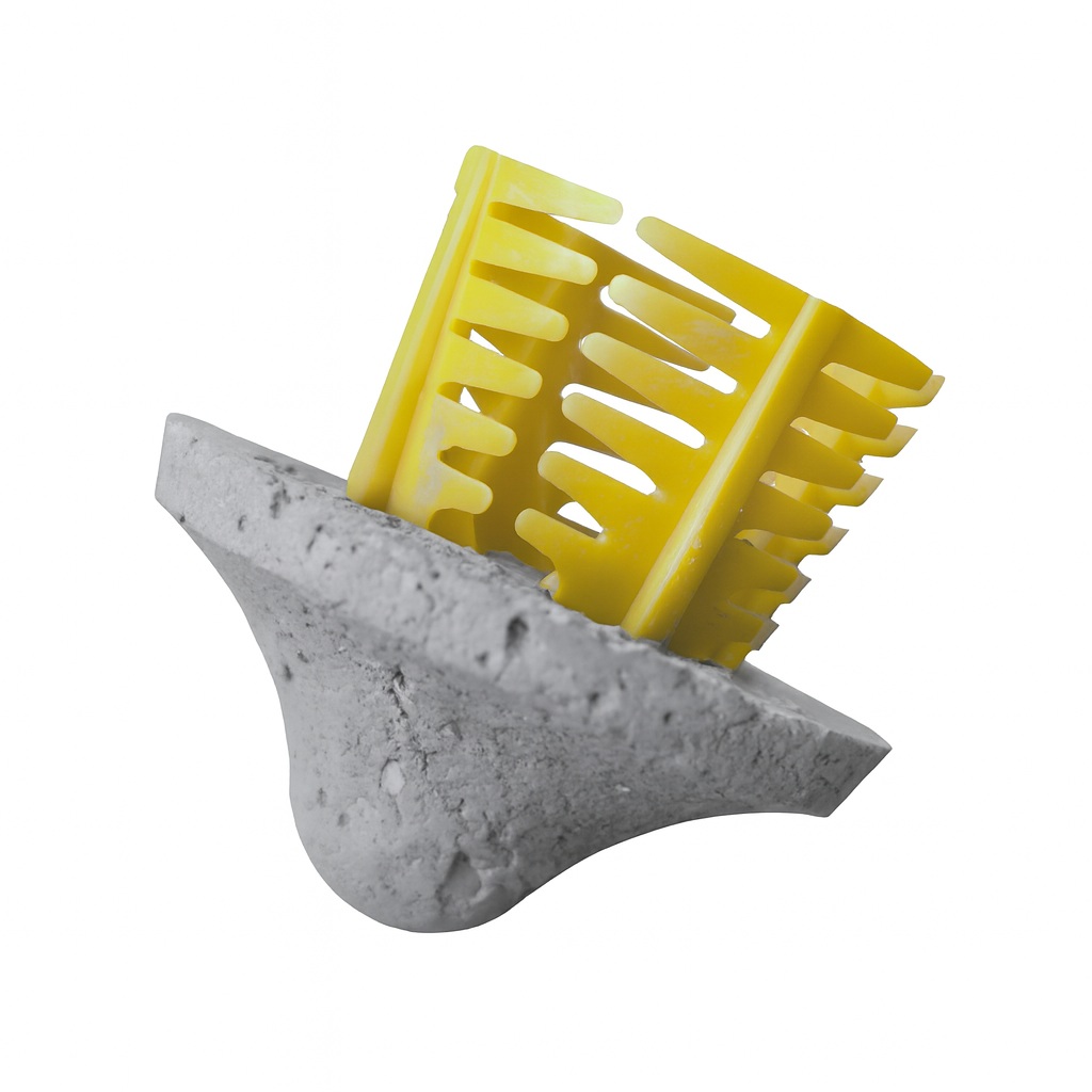 Distantier Punctiform Fibrobeton cu clips GBRA 30mm – Hytech Construction